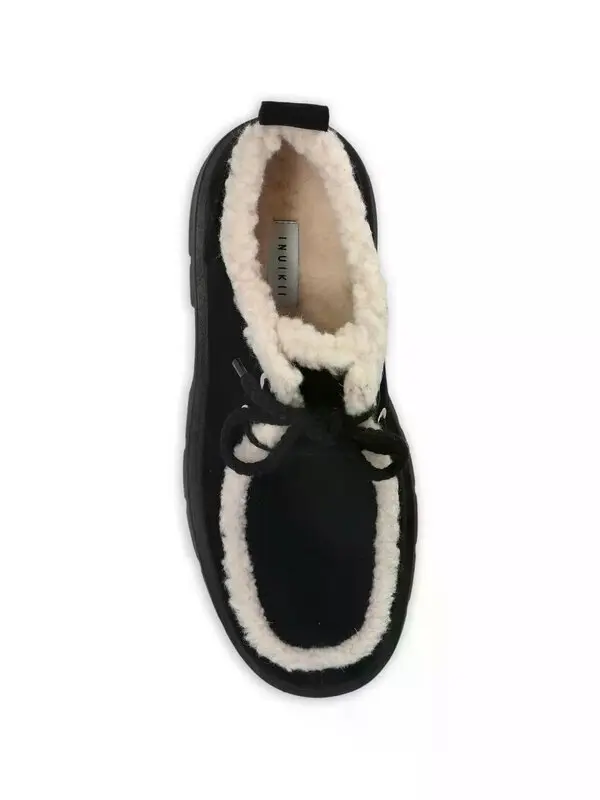 Inuikii Mocabee Ballet Flats With Shearling Trim