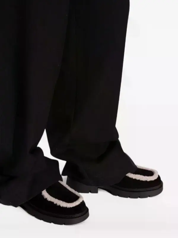 Inuikii Mocabee Ballet Flats With Shearling Trim