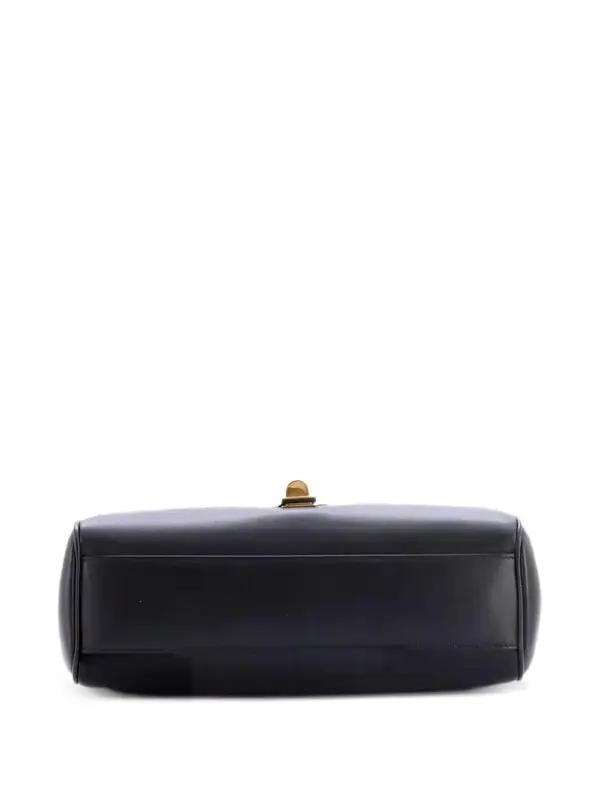 Celine Soft 16 Bag Smooth Calfskin Shoulder Bag - Black