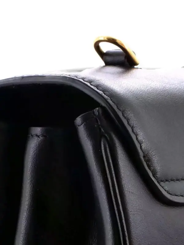 Celine Soft 16 Bag Smooth Calfskin Shoulder Bag - Black