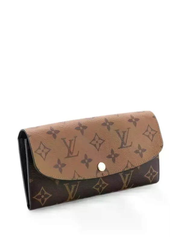 LOUIS VUITTON Emilie Wallet Reverse Monogram Canvas Small Wallets