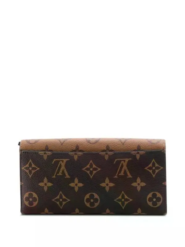 LOUIS VUITTON Emilie Wallet Reverse Monogram Canvas Small Wallets - Brown