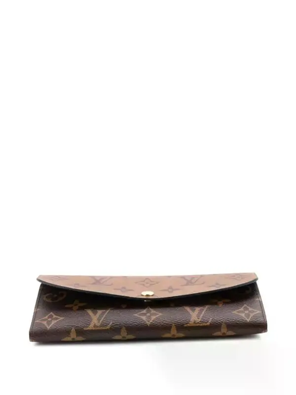 LOUIS VUITTON Emilie Wallet Reverse Monogram Canvas Small Wallets - Brown