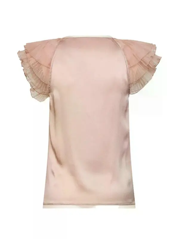 ALINA Bow-detail Ruffled Blouse