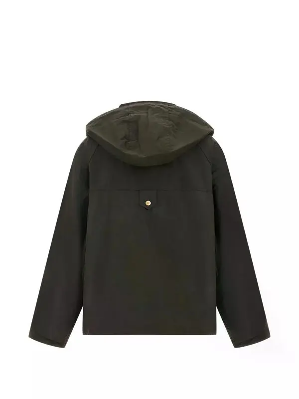 Barbour Carville Jacket With Drawstring Hood And Corduroy Trims - Green