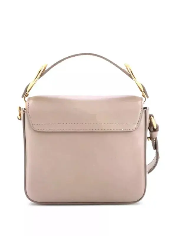 Chloé C Double Carry Bag Leather Mini Shoulder Bag - Neutrals