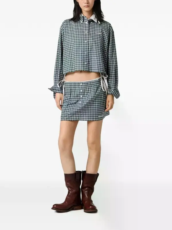 Miu Miu Plaid Shirt