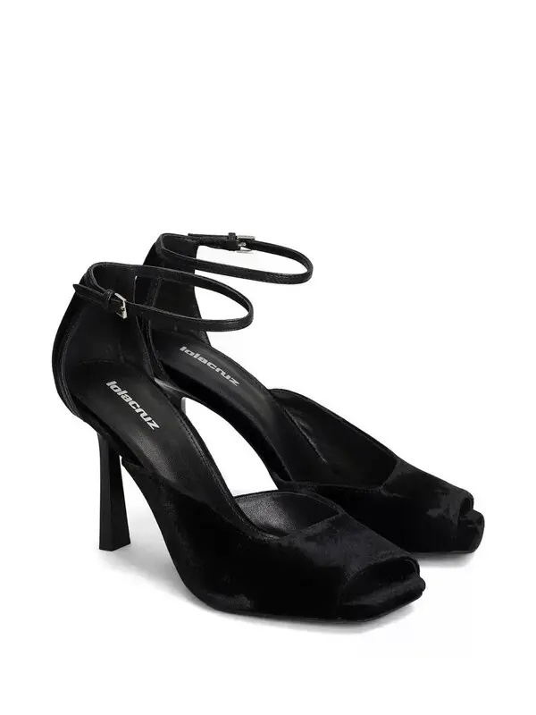 Lola Cruz Qelina 90 Velvet Sandals