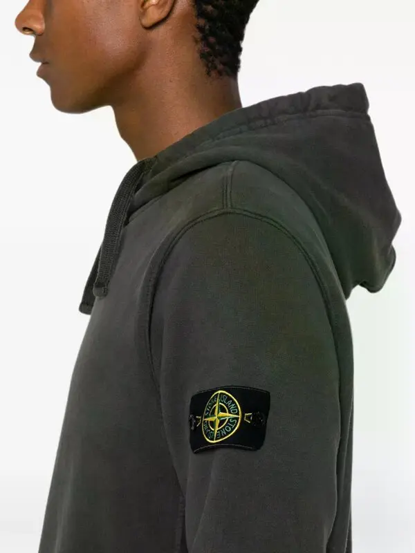 Stone Island Logo-patch Drawstring Hoodie
