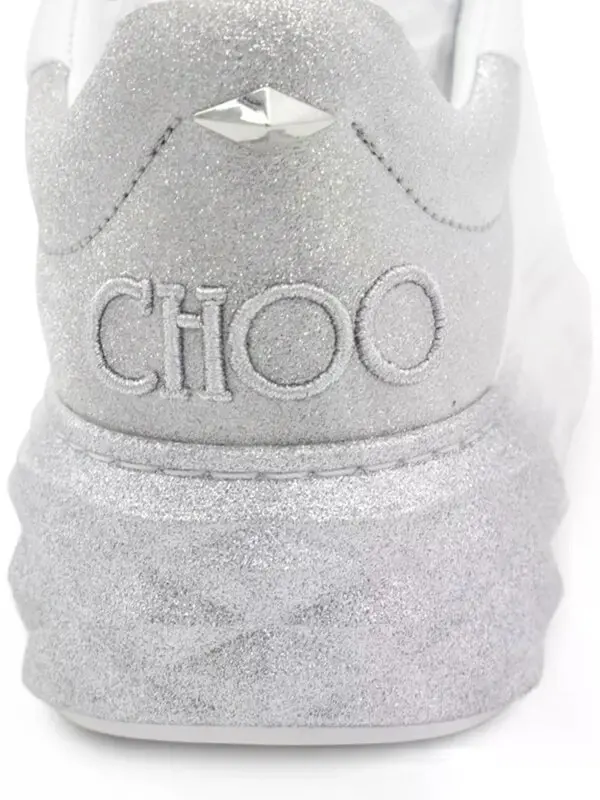 JIMMY CHOO Diamond Maxi Glitter Detail Sneakers