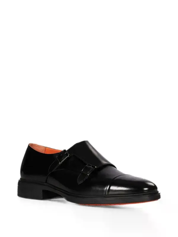 Santoni Double Strap Monk Shoes