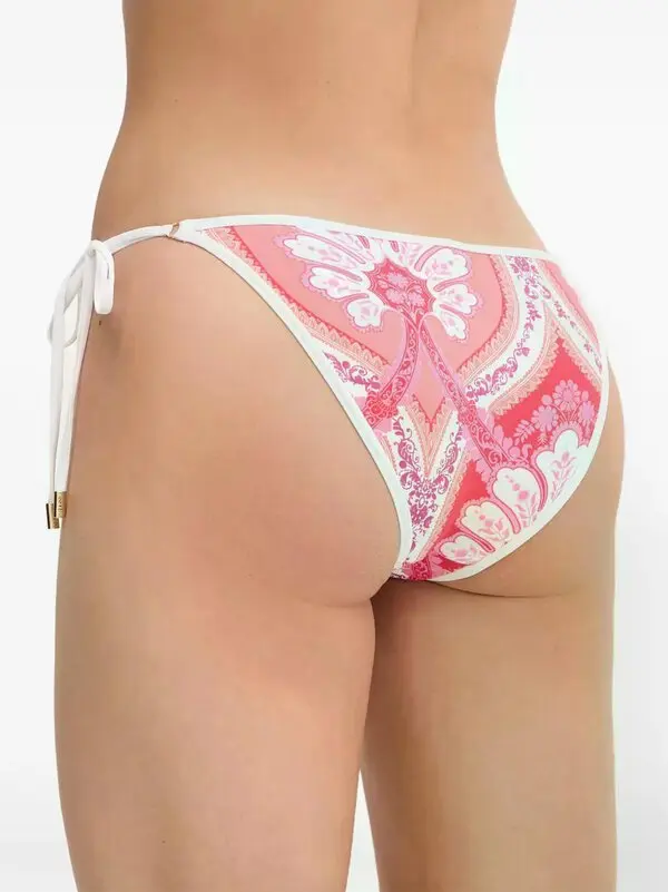 Melissa Odabash Malta Paisley-print Side-tie Bikini Bottoms - Pink