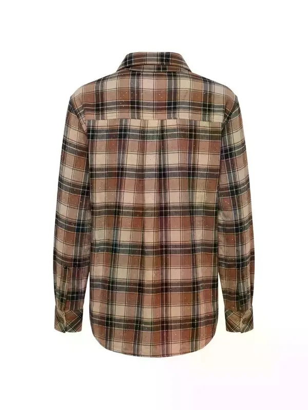 P.a.r.o.s.h Check-print Crystal-embellished Shirt