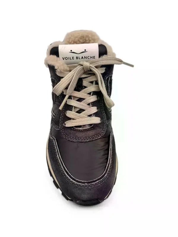 VOILE BLANCHE Paris Star Glitter-patch Sneakers