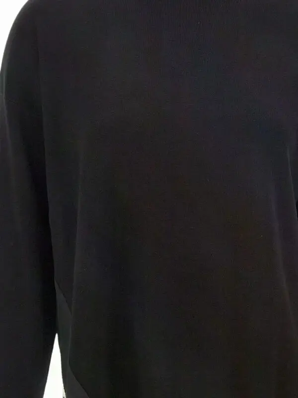 ELENA MIRÒ Asymmetrical Hem High-neck Sweater