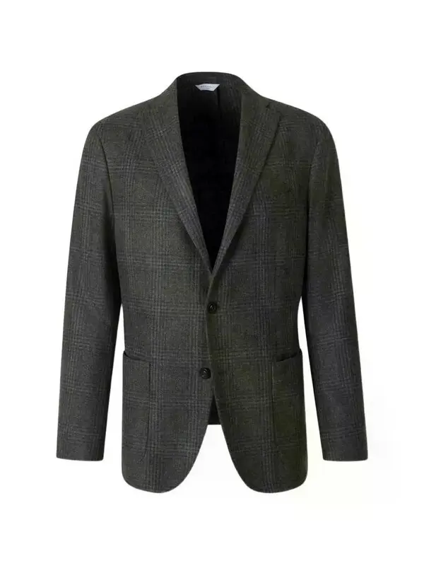 Boglioli Check-pattern Notched-lapel Blazer