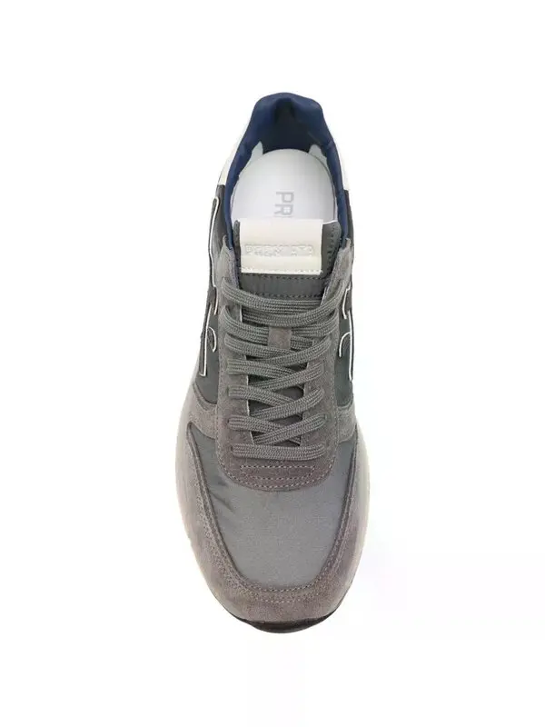 Premiata Mick Panelled Logo Detail Sneakers - Grey