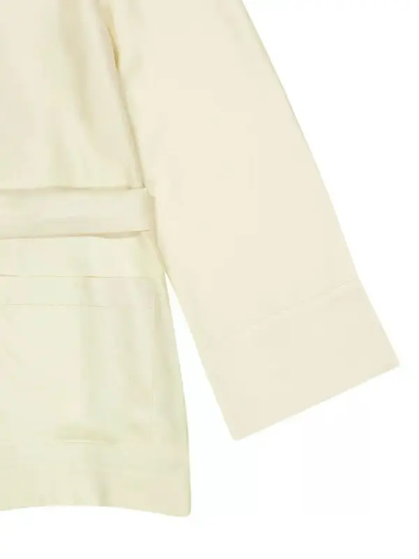 PAULA Fringed Wrap Blouse