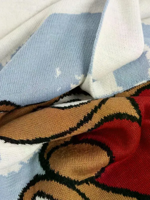 Moschino Teddy Bear Motif Scarf