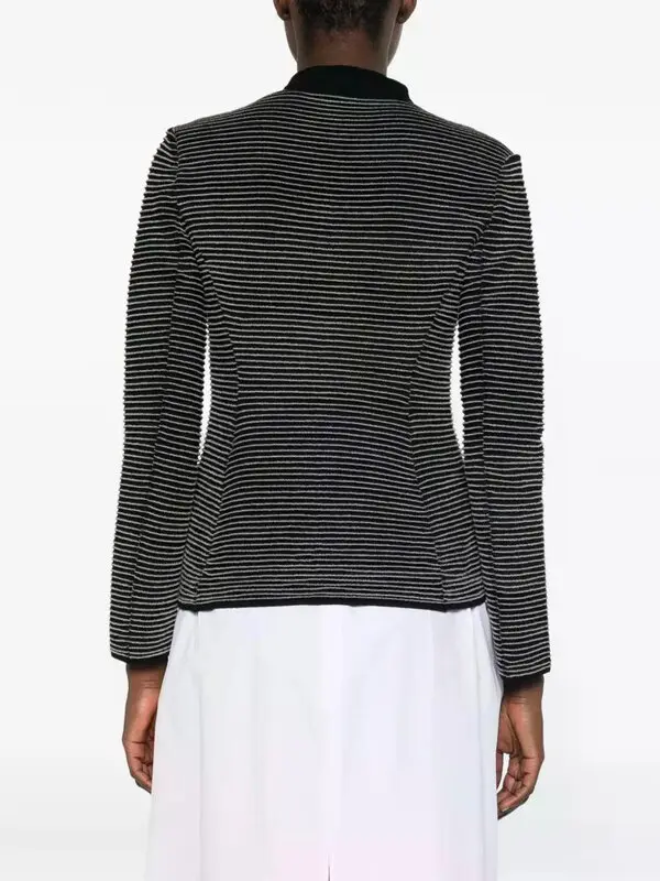 Emporio Armani Striped Button-up Jacket