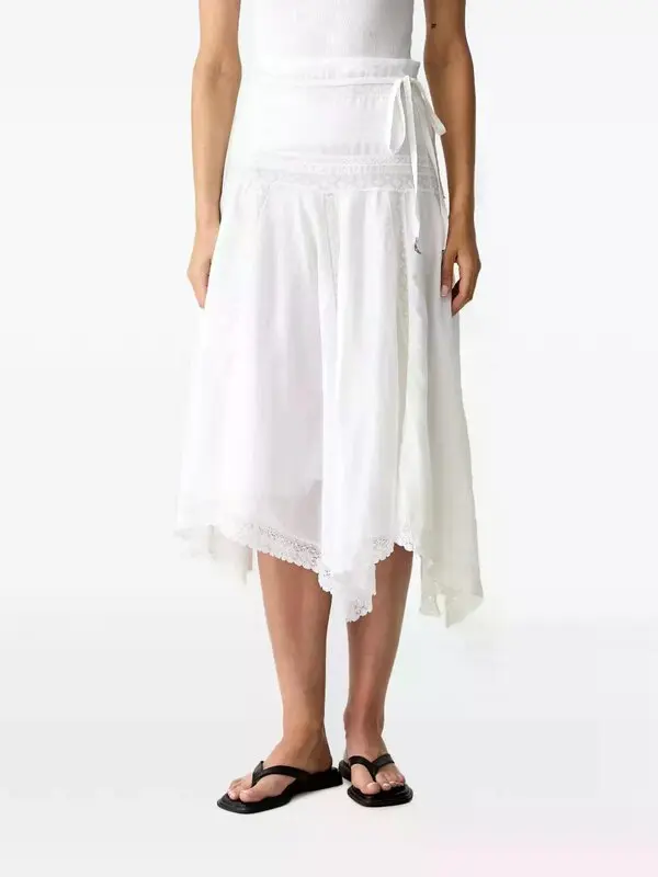 Zadig&Voltaire Lace Asymmetrical Skirt - White