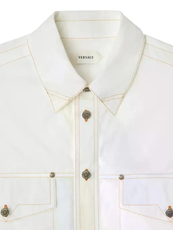 Versace Cotton-poplin Loose Shirt