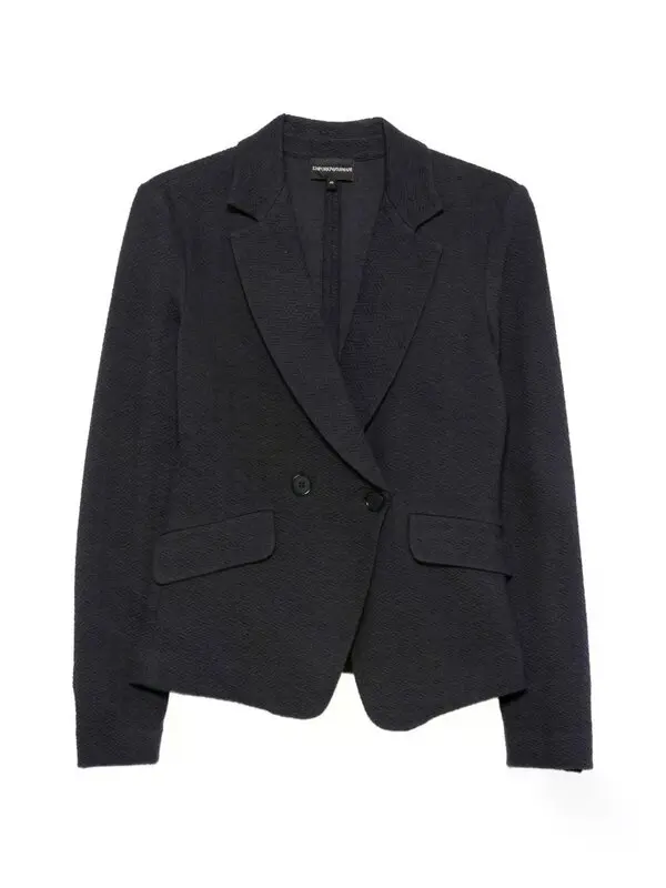 Emporio Armani Double-breasted Textured Jacket