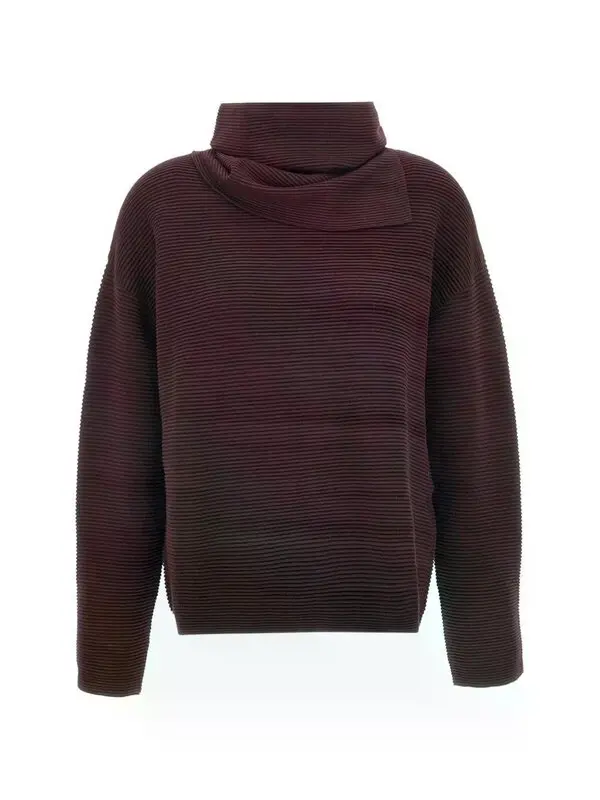 ELENA MIRÒ Ribbed-knit Boat-neck Sweater