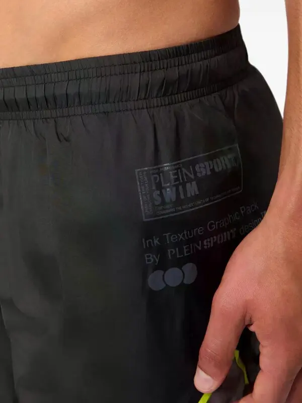 PLEIN SPORT Logo-print Drawstring Swimming Shorts