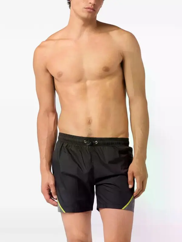 PLEIN SPORT Logo Print Drawstring Swimming Shorts