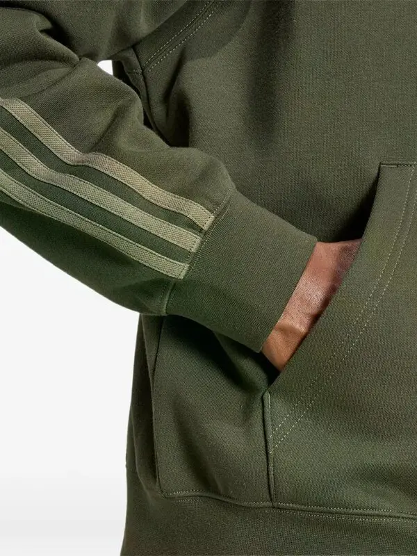 Adidas Logo-embroidered Zip-up Hoodie