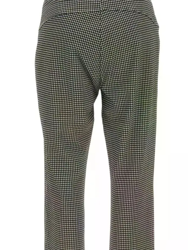 ELENA MIRÒ Check-pattern Straight-leg Trousers