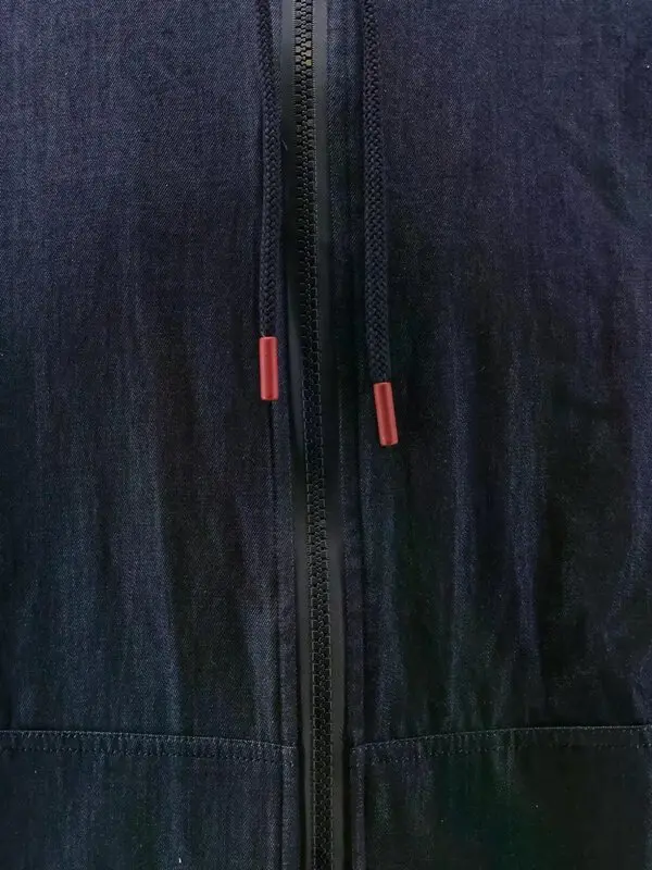 Kiton Zip-up Drawstring Lightweight Jacket