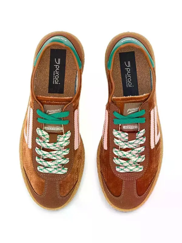 PURAAI Velvet-effect Sneakers