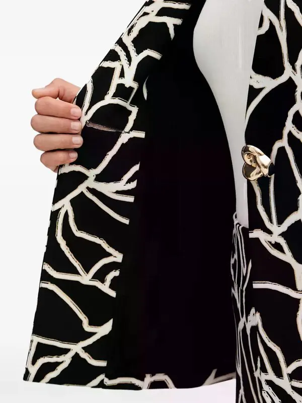 Joseph Ribkoff Abstract Print Single-breasted Blazer