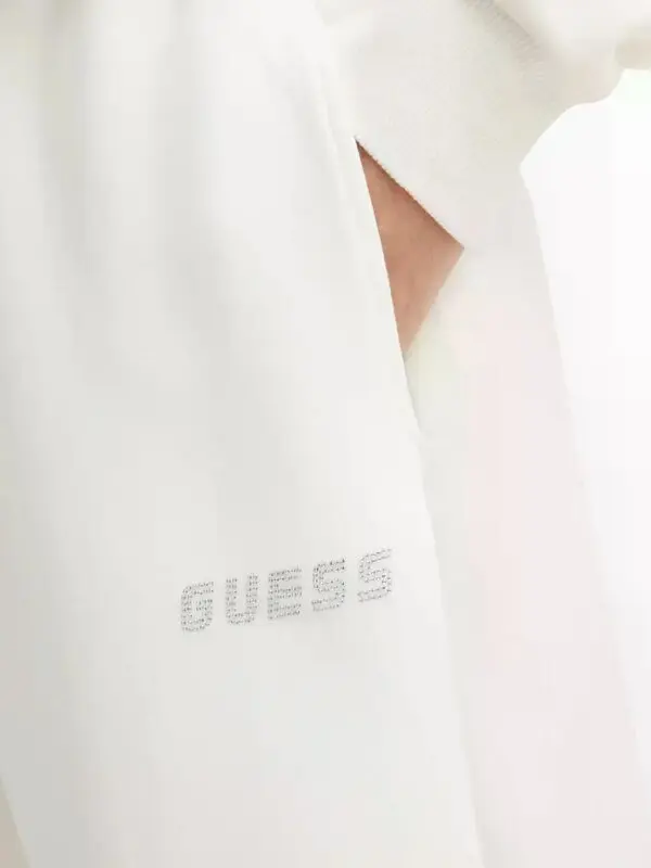 Guess Rhinestone Logo Track Pants