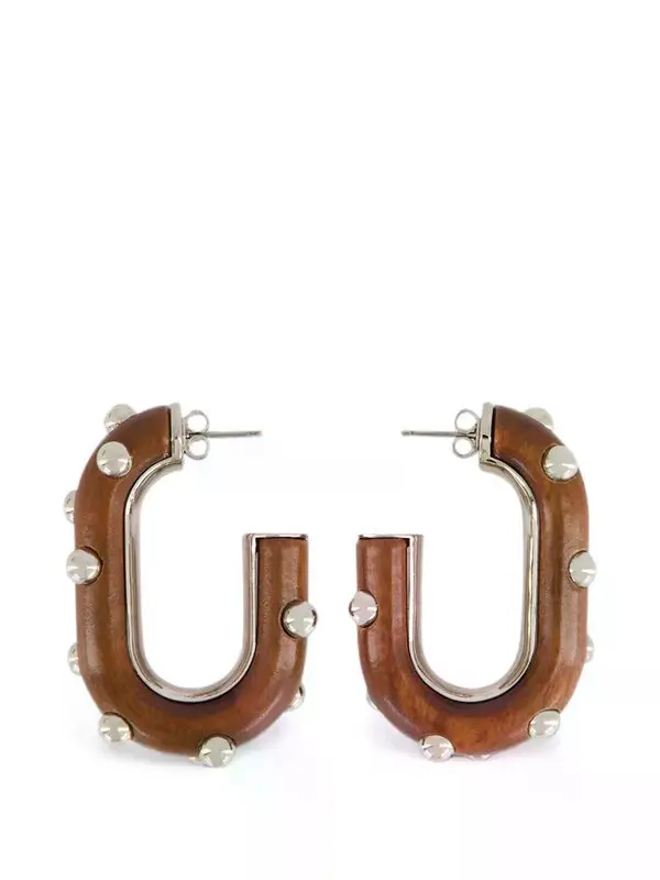 Rabanne Studded Hoop Earrings