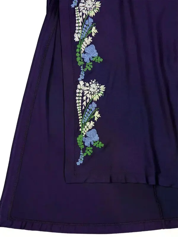 Rabanne Floral-embroidered Sleeveless Maxi Dress