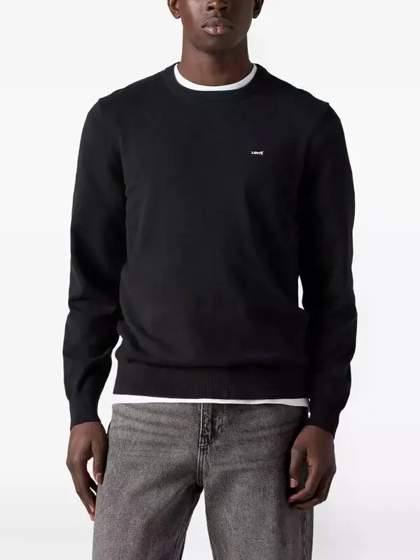 LEVI'S Logo-embroidered Crew-neck Sweatshirt