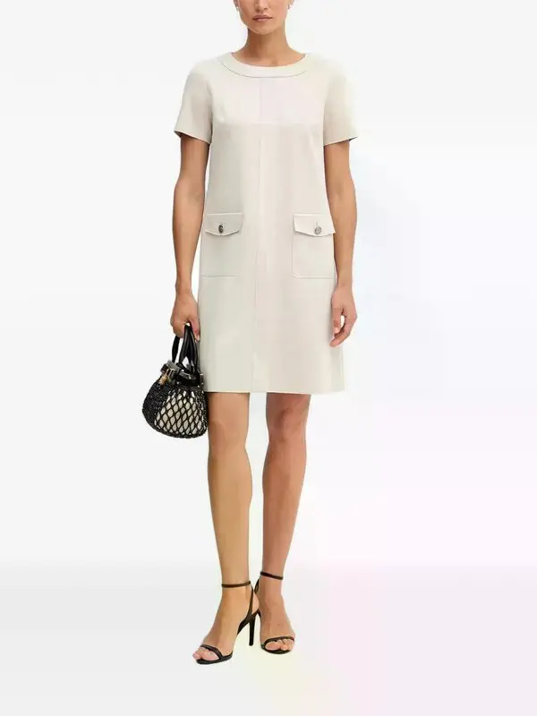 Joseph Ribkoff Flap-pocket Shift Mini Dress