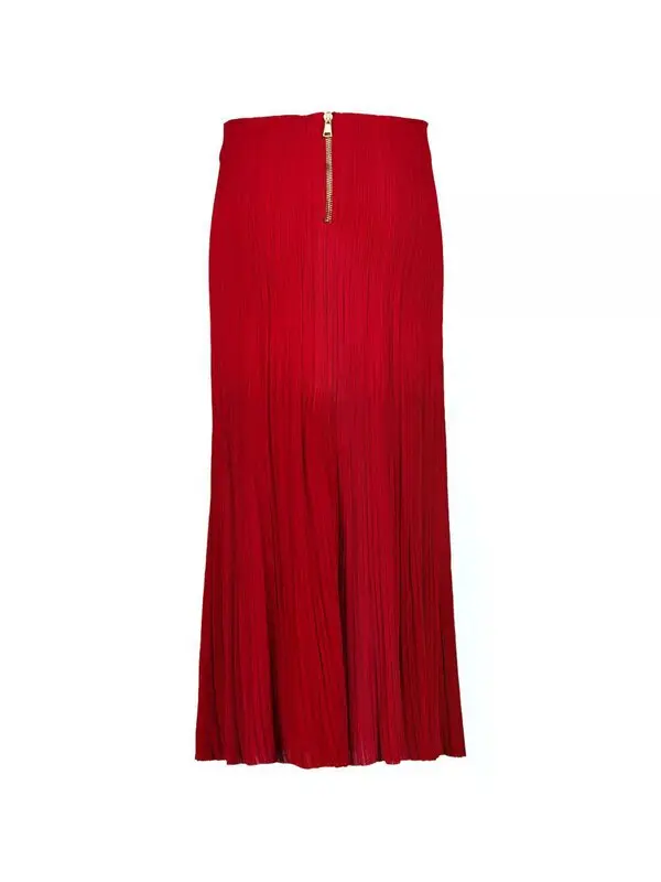 Balmain Pleated Midi Skirt