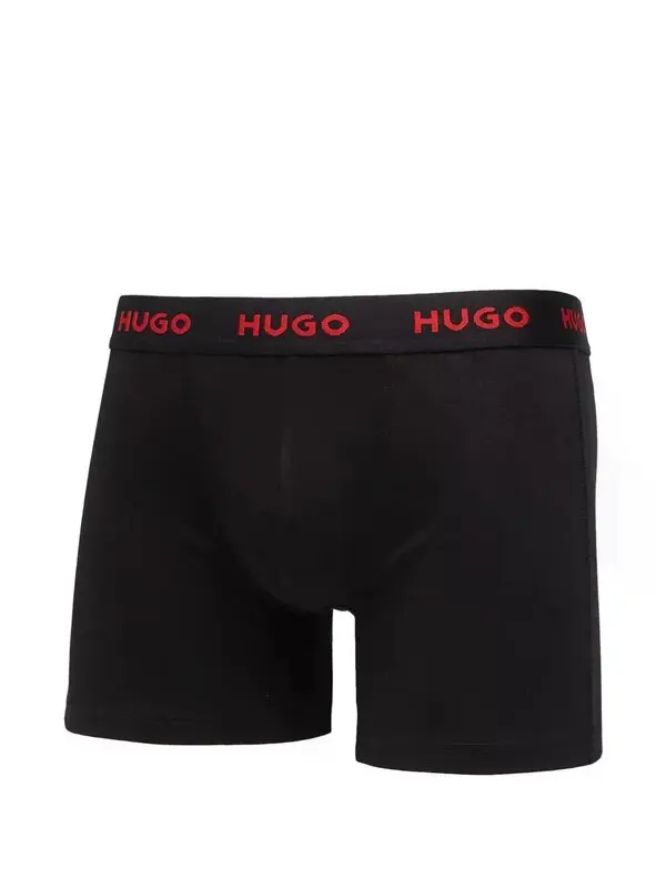 Hugo Three-pack Boxer Briefs In Stretch Cotton