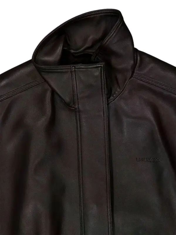 Balenciaga Sleeveless Blouson In Moka