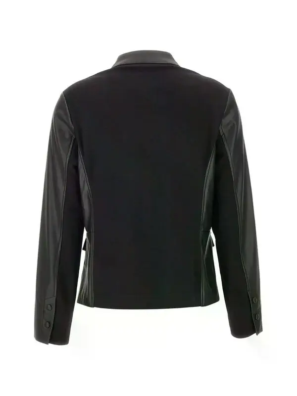 ELENA MIRÒ Faux-leather Panelled Jacket