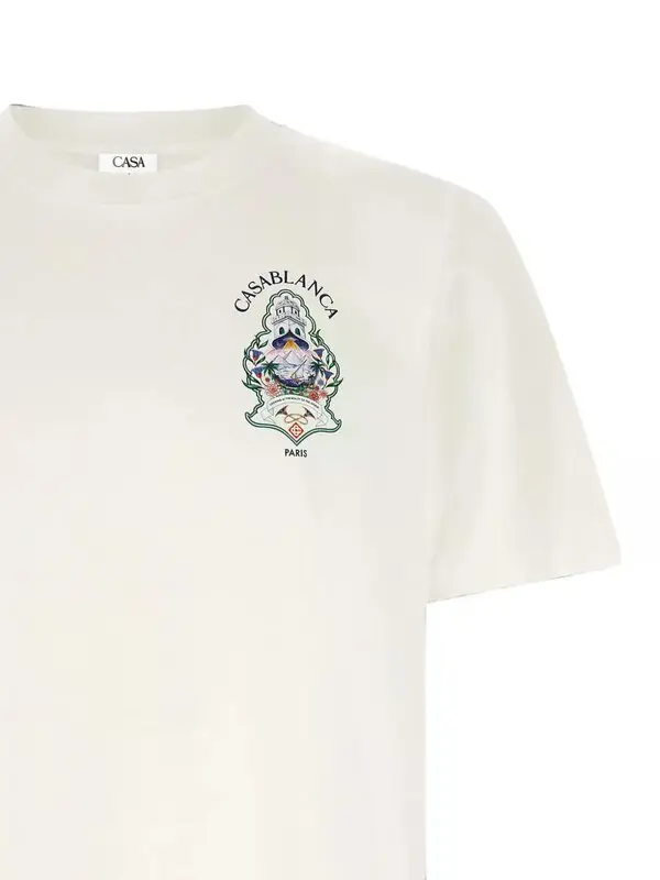 Casablanca Hotel Emblem Print T-shirt