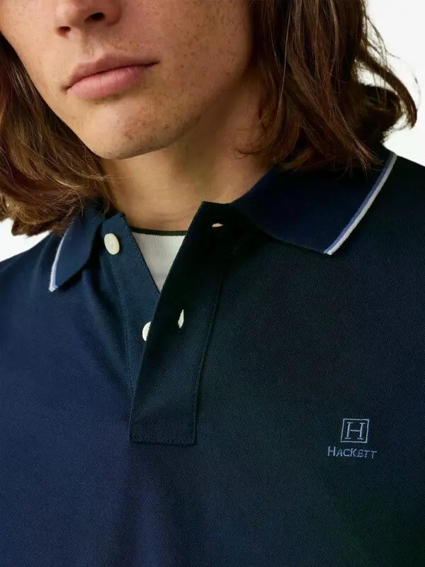 HACKETT LONDON Logo-embroidered Polo Shirt