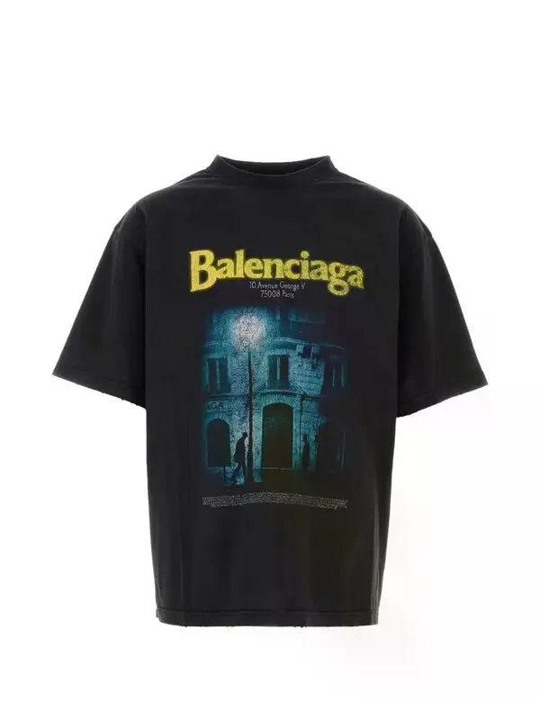 Balenciaga The Address Medium-fit T-shirt In Washed
