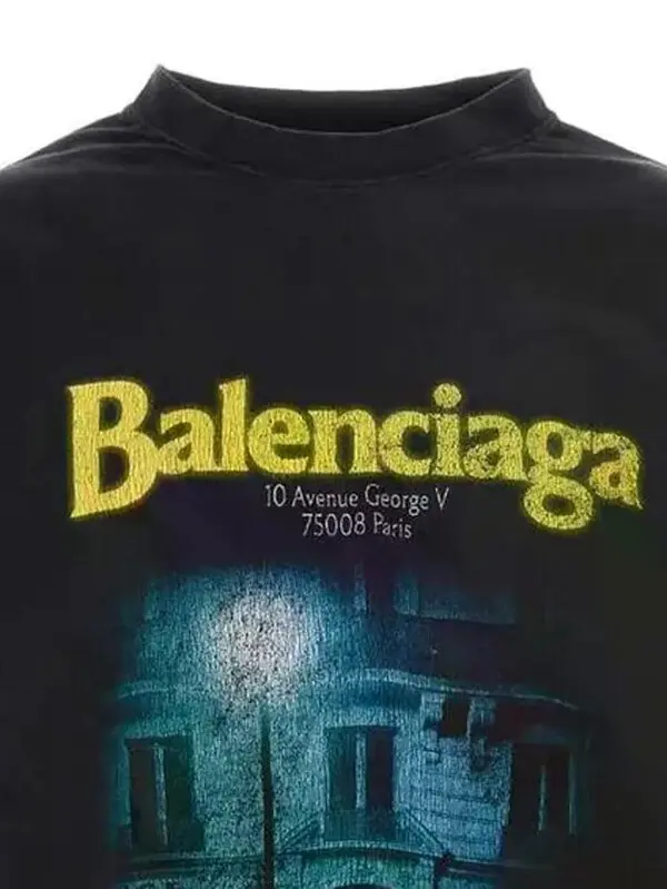 Balenciaga The Address Medium-fit T-shirt In Washed