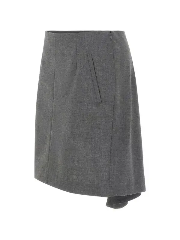 THE GARMENT Grand Slip Asymmetric Hem Mini Skirt