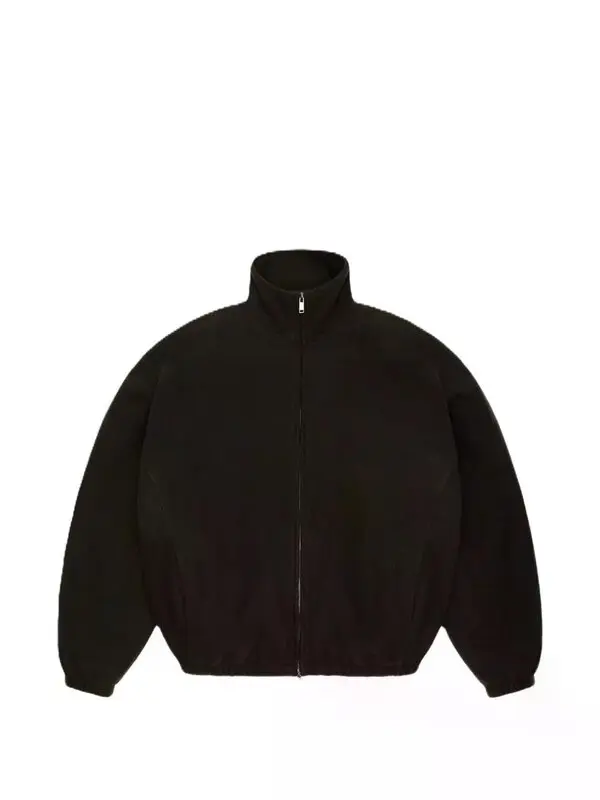 Rains Fleece-texture High-neck Jacket - Brown